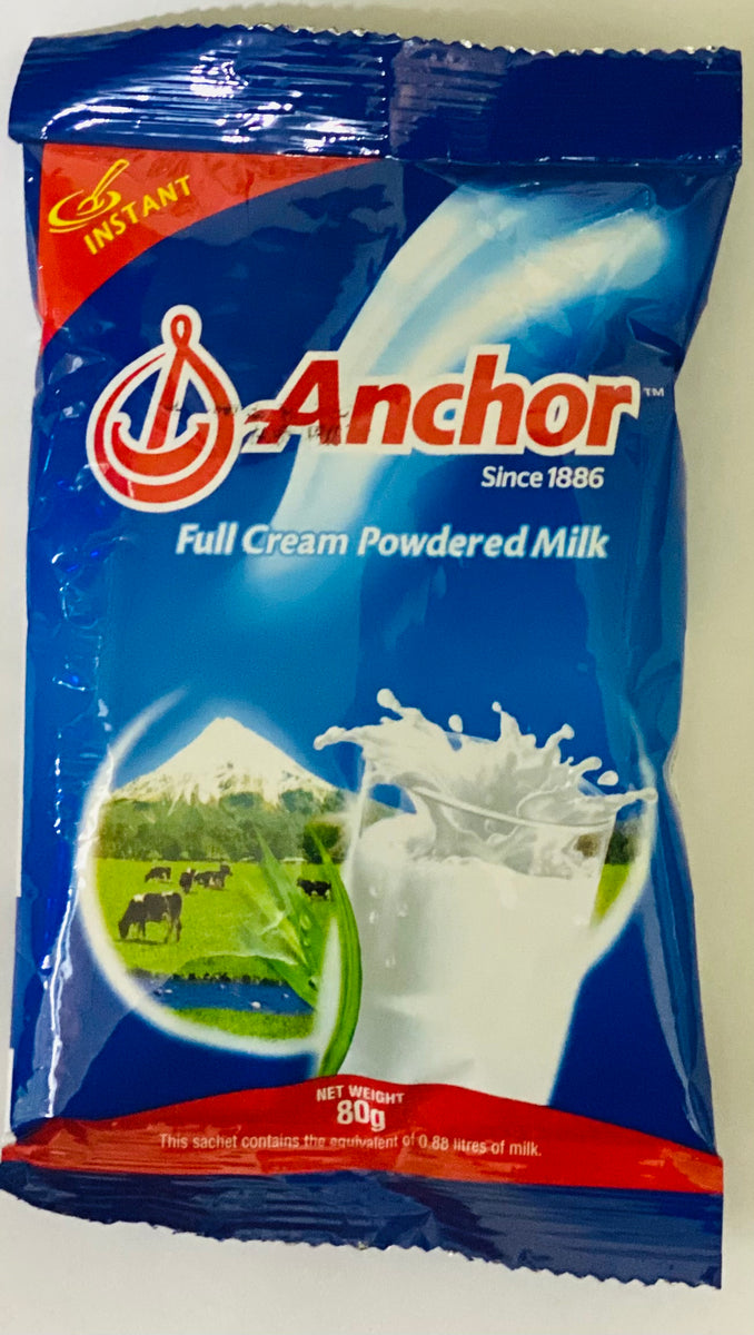 ANCHOR FULL CREAM POWDERED MILK (80 G) – Fedlin Limited