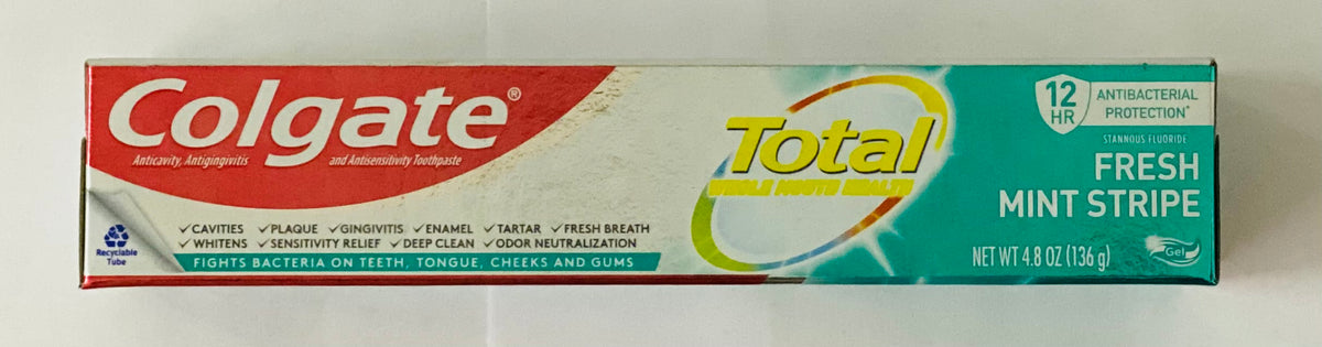 COLGATE TOTAL FRESH MINT STRIPE TOOTHPASTE (136 G) – Fedlin Limited