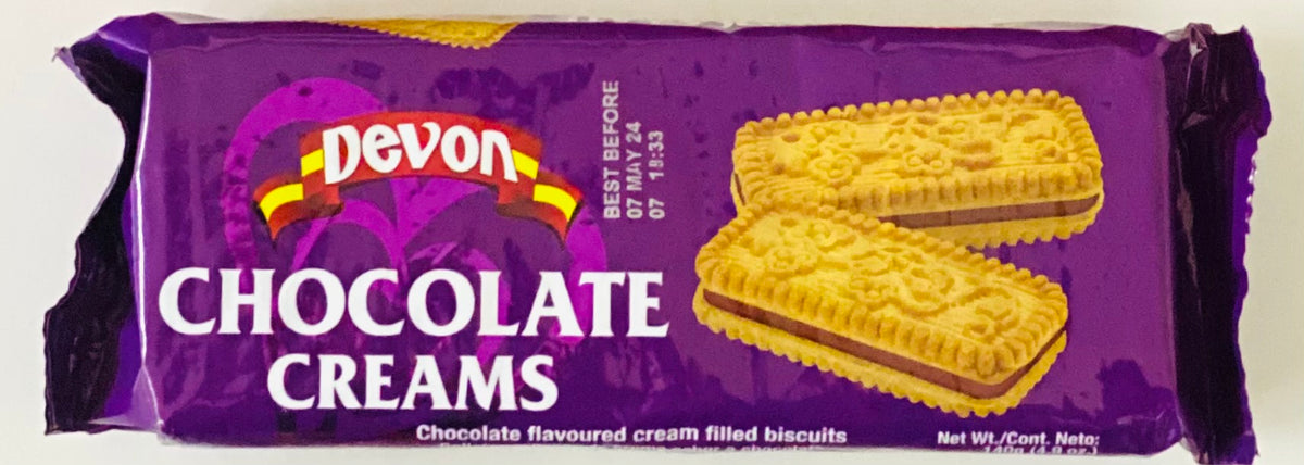 DEVON BISCUITS (CHOCOLATE CREAMS, 140 G) – Fedlin Limited