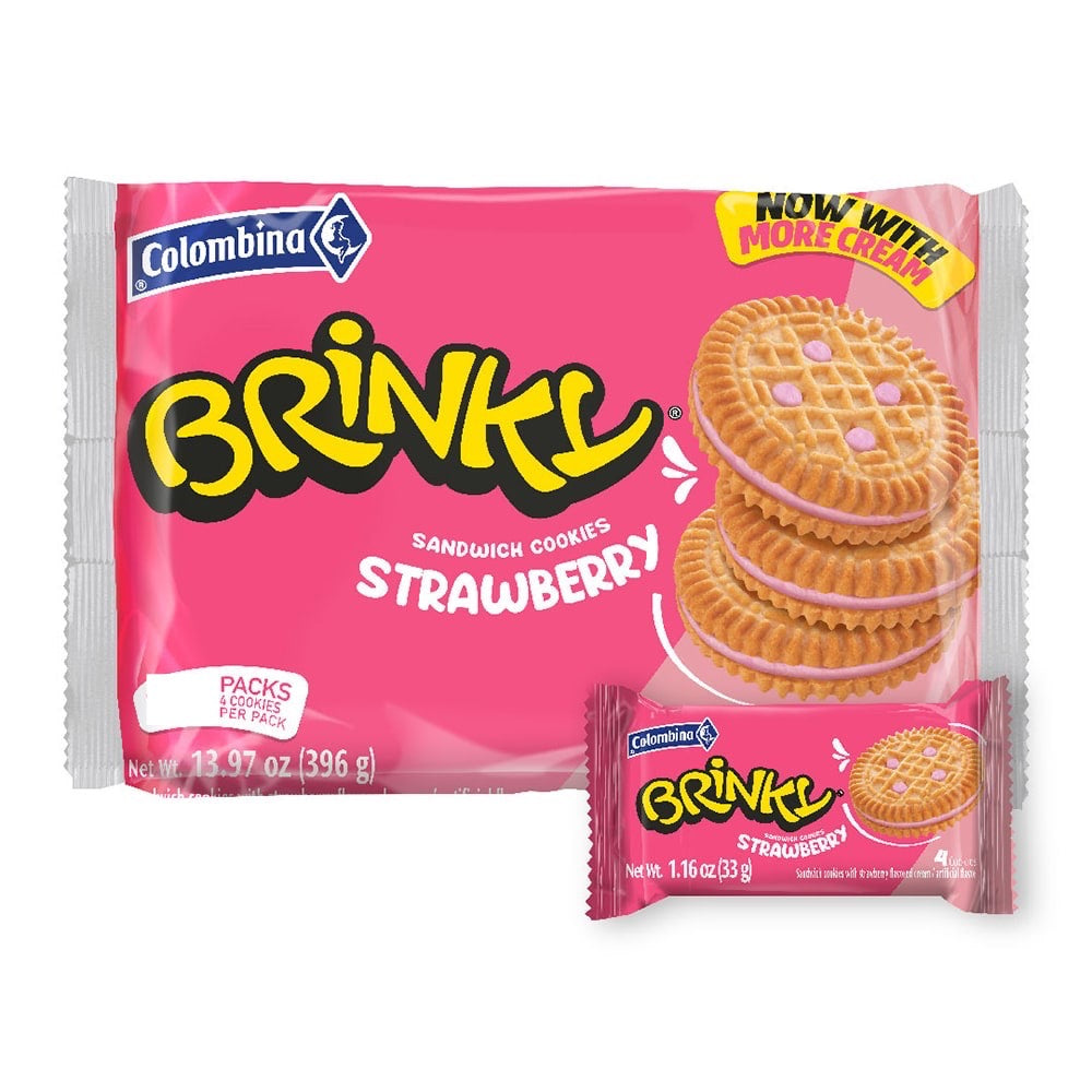 COLOMBINA BRINKY SANDWICH COOKIES (10 UNITS, STRAWBERRY) – Fedlin Limited
