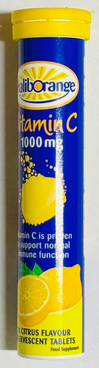 HALIBORANGE VITAMIN C EFFERVESCENT TABLETS (CITRUS, 1000 MG / UNIT, 20 ...