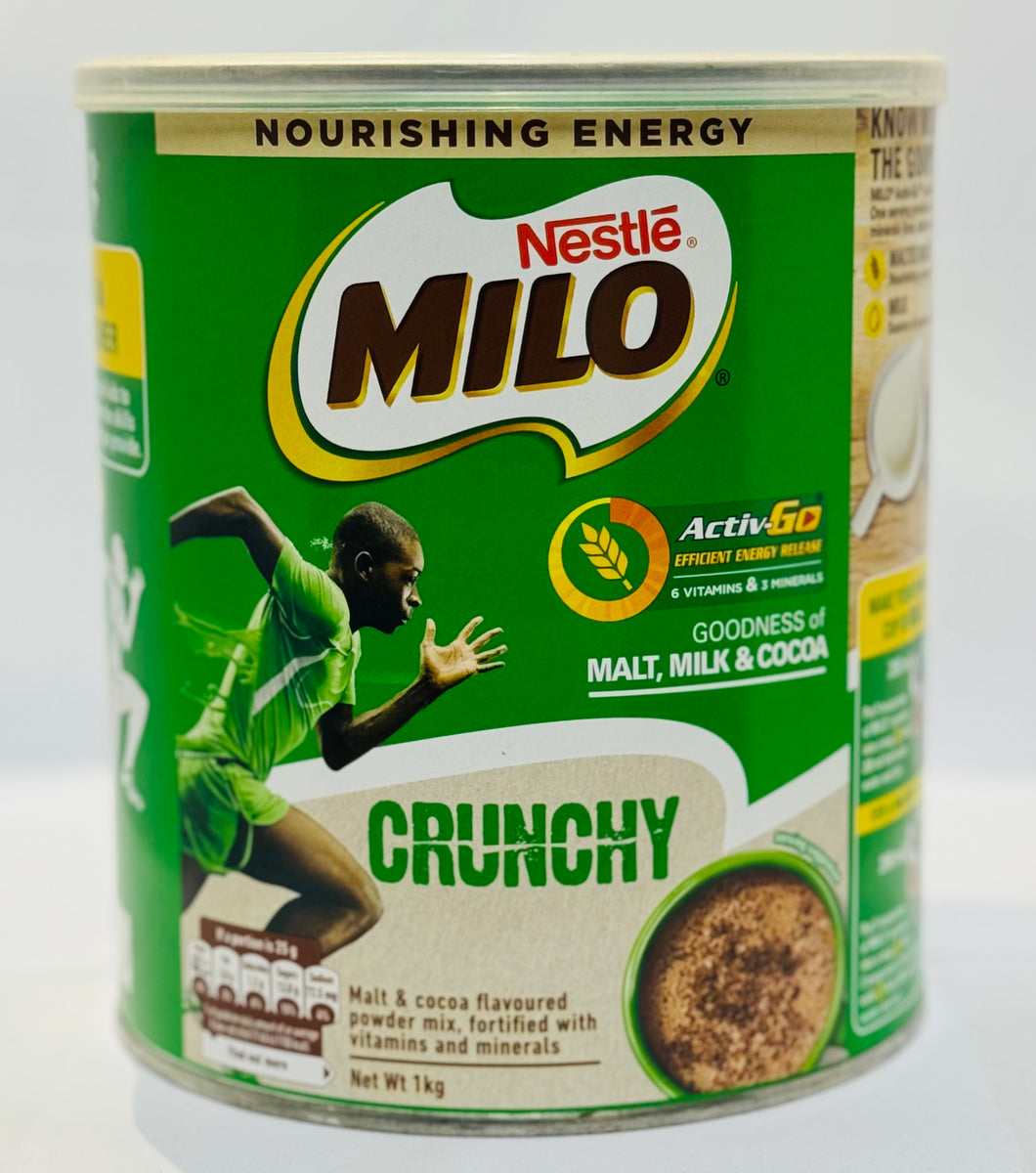 MILO CRUNCHY (MALT, MILK & COCOA DRINK, 1 KG) – Fedlin Limited