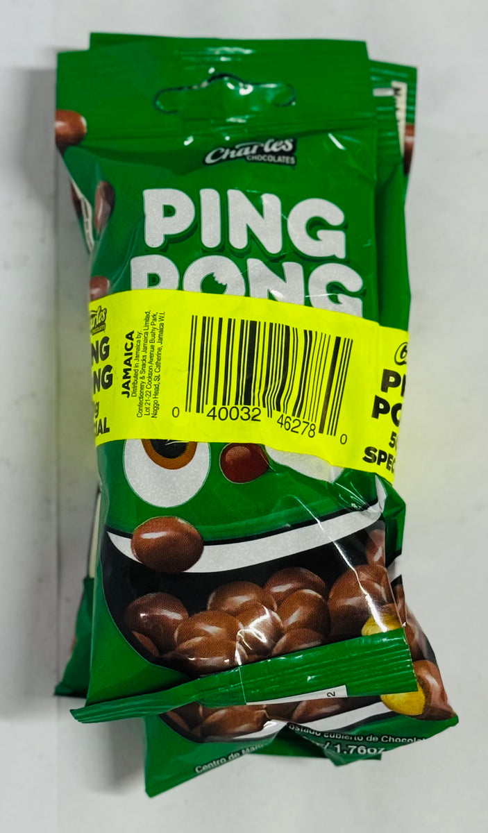 CHARLES PING PONG ROASTED COATED PEANUTS (3 UNITS, 50 G / UNIT ...