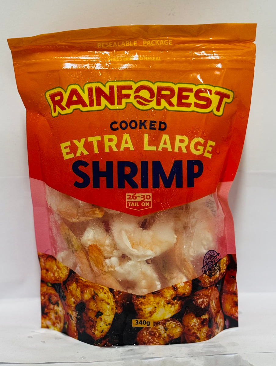 RAINFOREST COOKED EXTRA LARGE SHRIMP (340 G) – Fedlin Limited