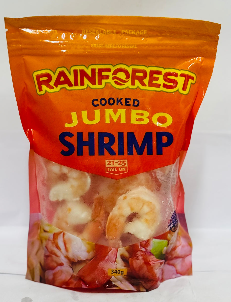 RAINFOREST COOKED JUMBO SHRIMP (340 G) – Fedlin Limited