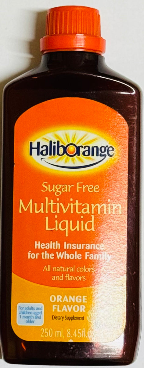 HALIBORANGE SUGAR FREE MULTI VITAMIN LIQUID (250 ML) – Fedlin Limited