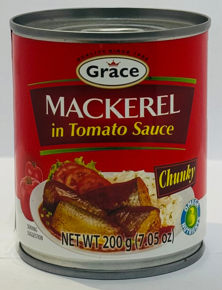 GRACE CHUNKY MACKEREL IN TOMATO SAUCE (200 G) – Fedlin Limited