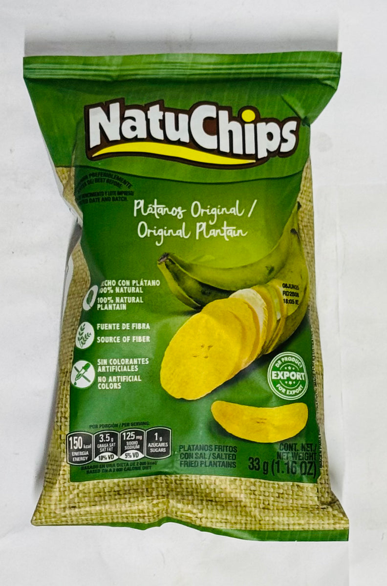 NATU CHIPS ORIGINAL PLANTAINS (33 G) – Fedlin Limited
