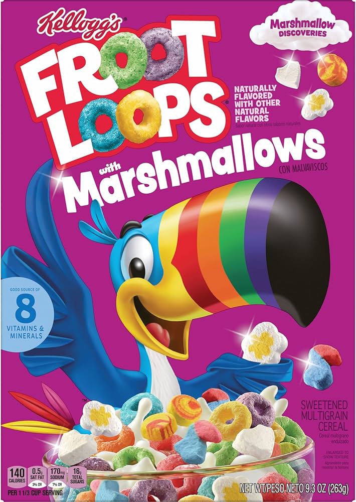 KELLOGG’S FROOT LOOPS CEREAL WITH MARSHMALLOWS (263 G) – Fedlin Limited