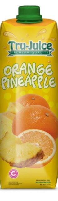 TRU JUICE ORANGE PINEAPPLE DRINK (1 L) – Fedlin Limited