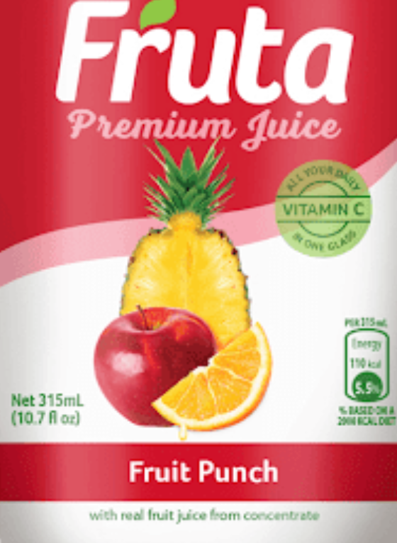 FRUTA DRINK (ASSORTED FLAVORS, TIN, 315 ML) – Fedlin Limited