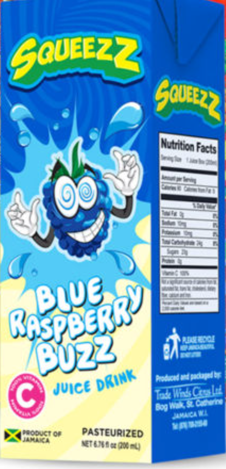 SQUEEZZ JUICE DRINK (200 ML, CASE, ASSORTED FLAVORS) – Fedlin Limited