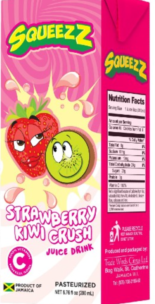 SQUEEZZ JUICE DRINK (200 ML, CASE, ASSORTED FLAVORS) – Fedlin Limited