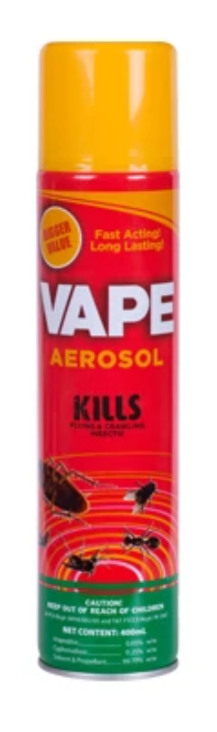 VAPE AEROSOL SPRAY (INSECTICIDE, 400 ML) – Fedlin Limited