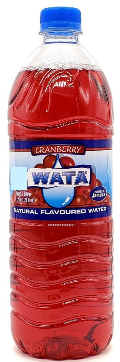 CRANBERRY WATA NATURAL FLAVOURED WATER (1 L) – Fedlin Limited