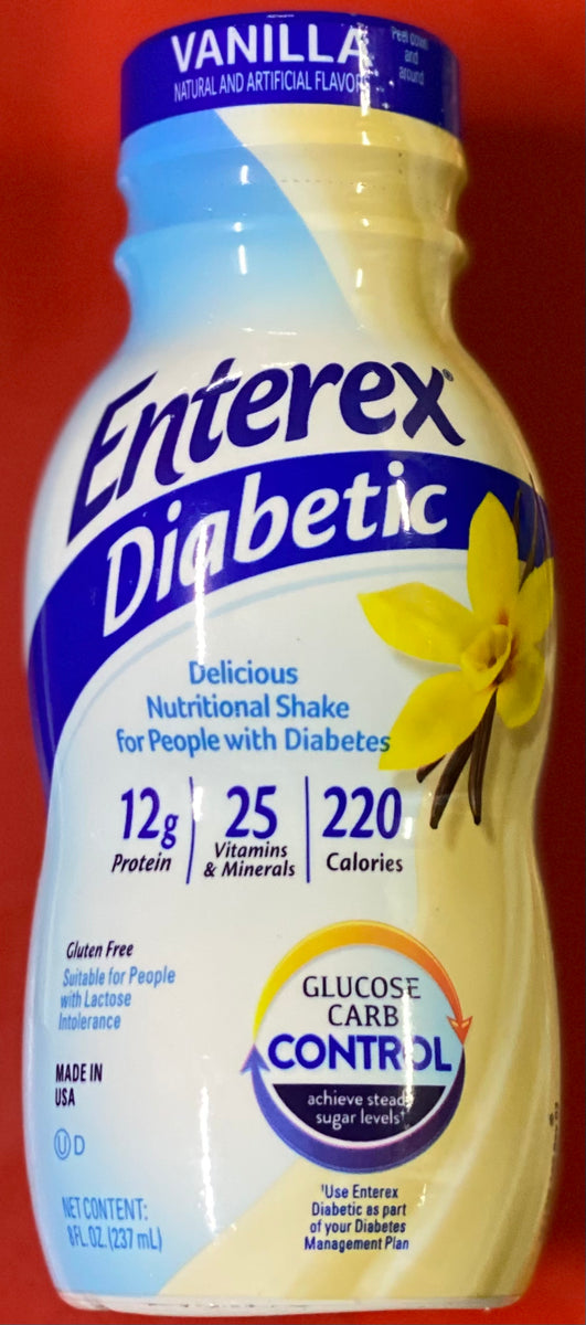 ENTEREX DIABETIC SHAKE (VANILLA, 237 ML) – Fedlin Limited