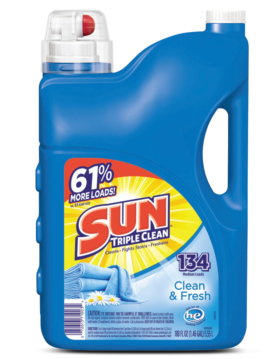 SUN LAUNDRY DETERGENT (CLEAN & FRESH, 5.56 L) – Fedlin Limited