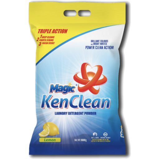 MAGIC KEN CLEAN LAUNDRY DETERGENT (LEMON, 1 KG) – Fedlin Limited